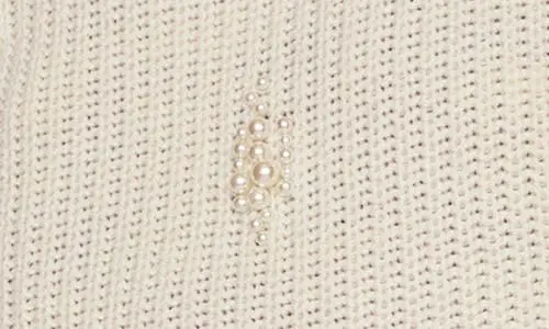 Mango Faux Pearl Embellished Sweater