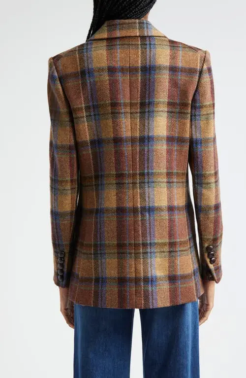 Veronica Beard Oria Plaid Wool Dickey Jacket