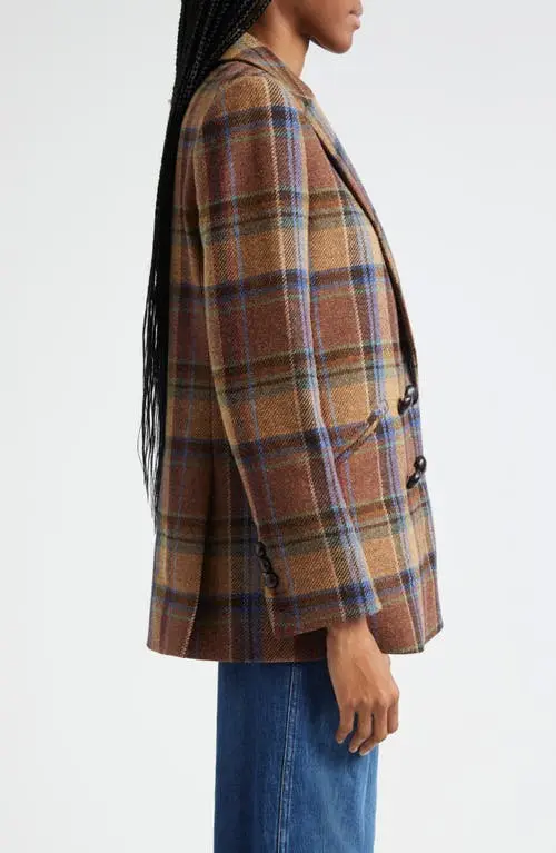 Veronica Beard Oria Plaid Wool Dickey Jacket