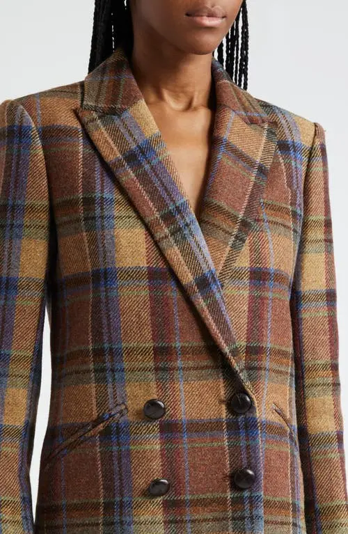 Veronica Beard Oria Plaid Wool Dickey Jacket