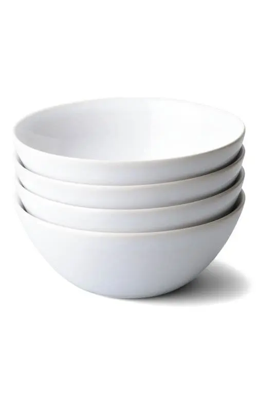 FABLE The Breakfast Set Of 4 Bowls - Pearl White
