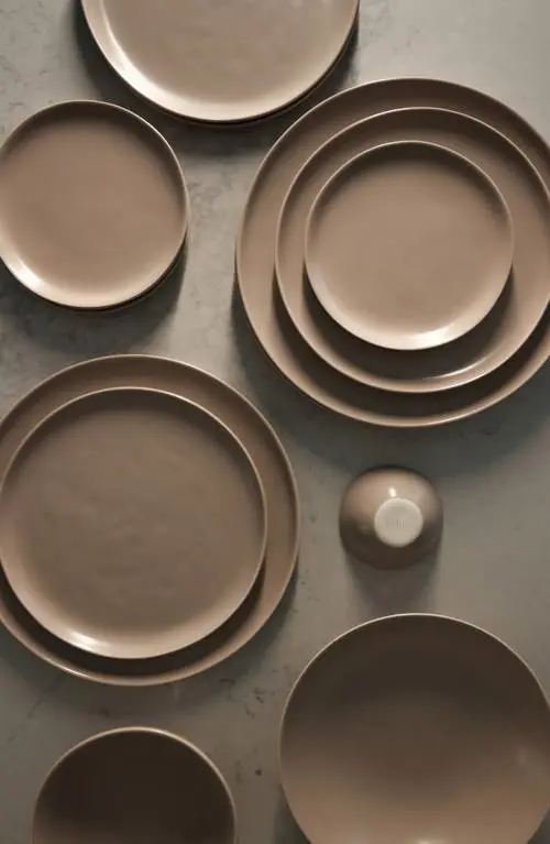 FABLE The Dinner Set Of 4 Plates - Desert Taupe