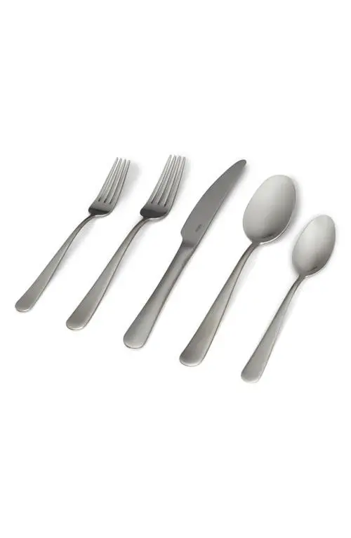 FABLE Stainless Steel 20-piece Flatware Place Setting - Matte Silver