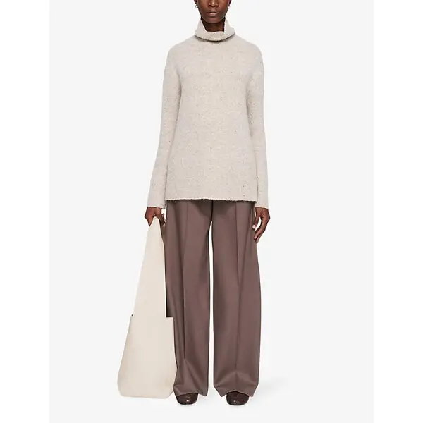 JOSEPH High-neck Relaxed-fit Knitted Jumper