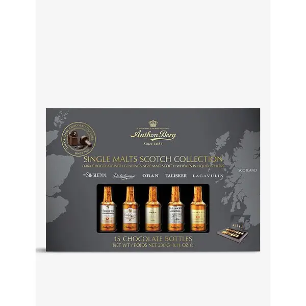 ANTHON BERG Dark Chocolate Single Malt Scotch Whisky Set Of 15 230g - One-color