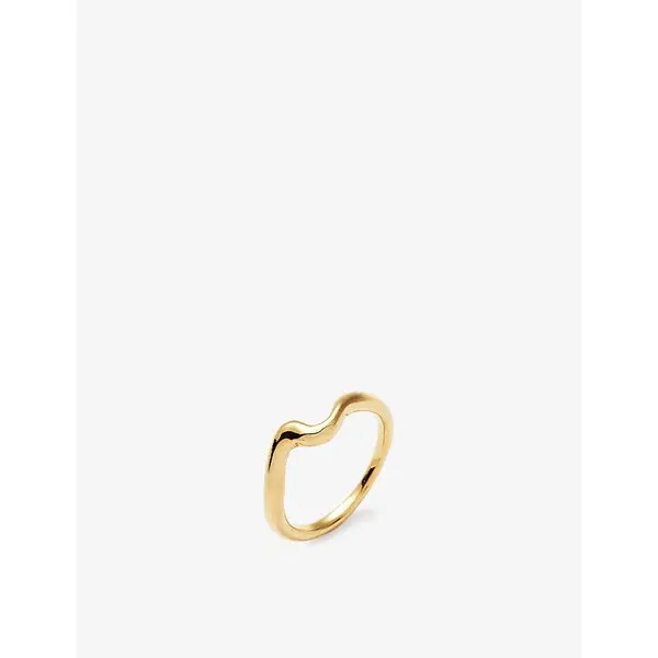 MISSOMA Molten Wave 18ct -plated Sterling Silver Ring - Gold