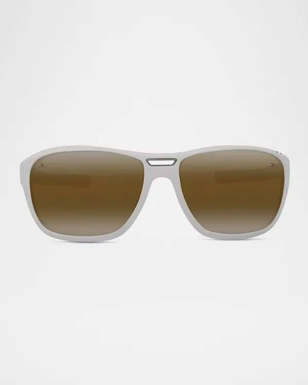 Vuarnet Rectangle Sunglasses - White Green Mirror