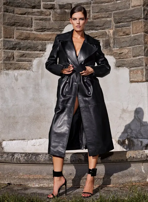 FLEUR DU MAL Moto Leather Trench Coat