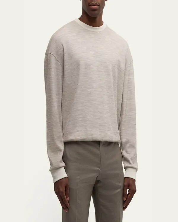 Giorgio Armani Pique Wool-blend Sweater