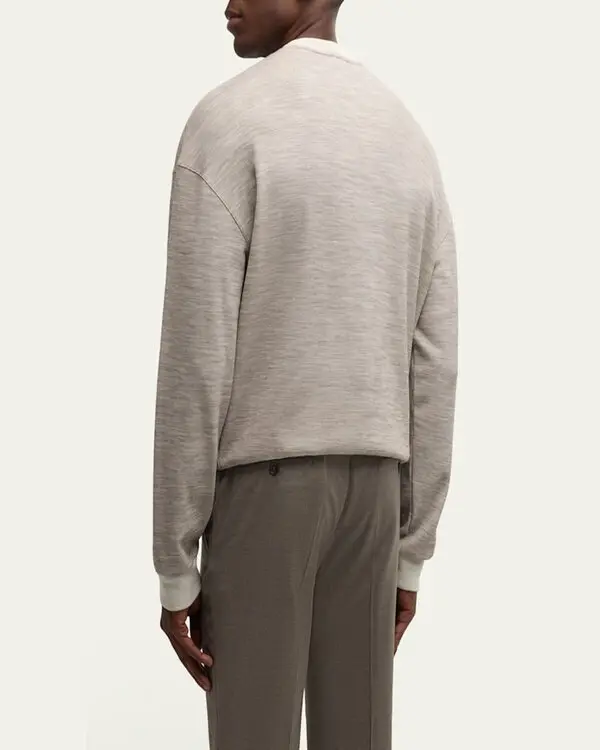 Giorgio Armani Pique Wool-blend Sweater