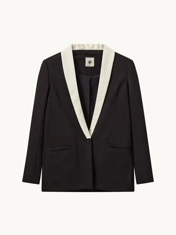 THE GARMENT Slim Fit Viscose-blend Blazer