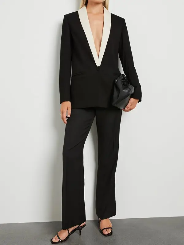 THE GARMENT Slim Fit Viscose-blend Blazer