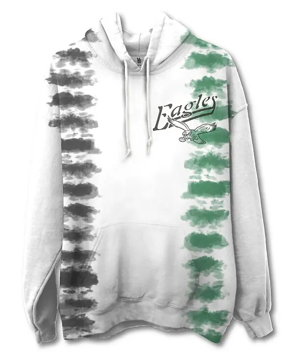 Junk Food Clothing Philadelphia Eagles Hoodie - Tie Dye