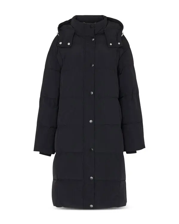 Whistles Una Puffer Coat - Black
