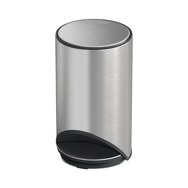 JOSEPH JOSEPH Arc 10 Liter Slimline Pedal Trash Can With Liner Pocket - Stainless Steel