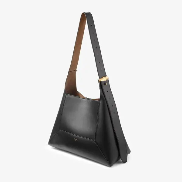 JIMMY CHOO Diamond Hobo Medium Shoulder Bag - Black