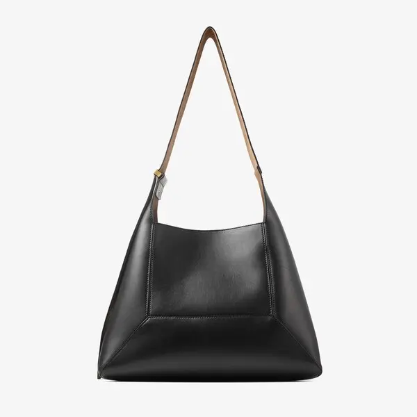 JIMMY CHOO Diamond Hobo Medium Shoulder Bag - Black