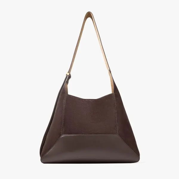 JIMMY CHOO Diamond Hobo Medium Suede Shoulder Bag