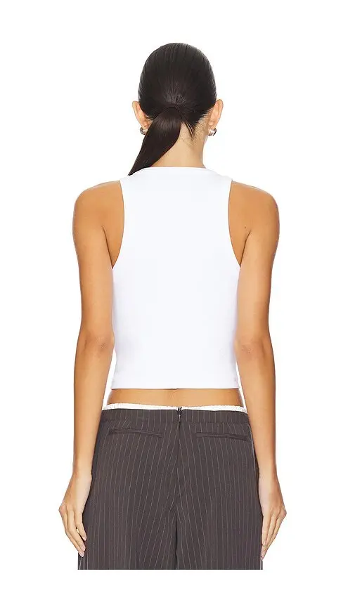Sold Out NYC The Cropped Tank - White