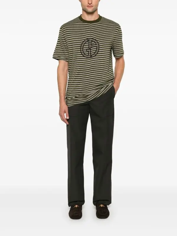 Giorgio Armani Flocked-logo T-shirt