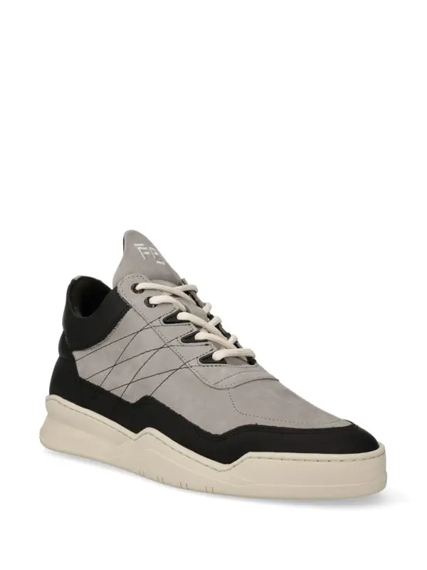 Filling Pieces Logo-embroidered Sneakers - Grey