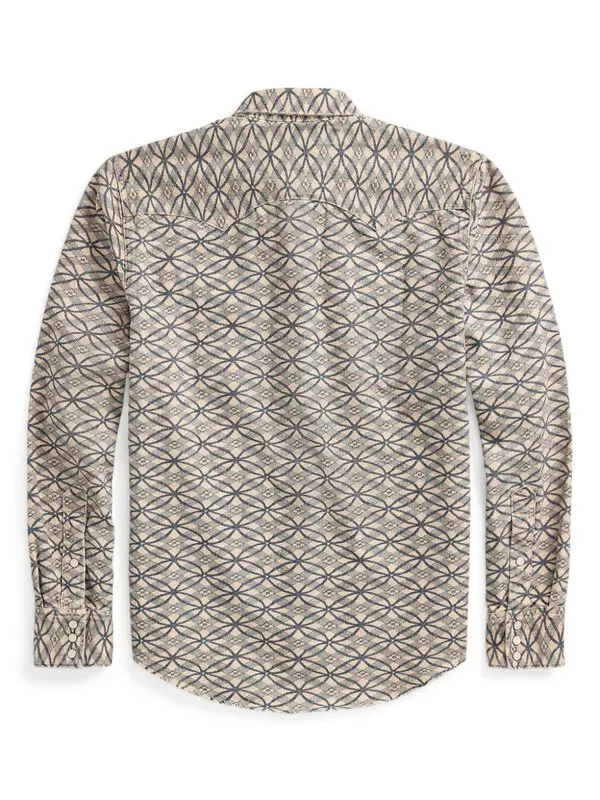 Ralph Lauren Allen Westrn-long Sleeve-sport Shirt
