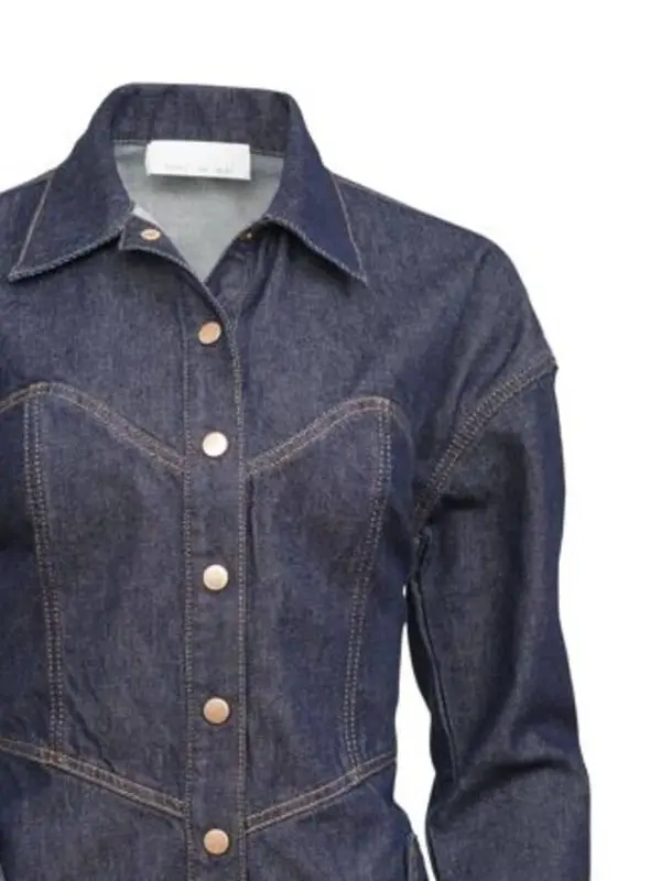 fleur du mal denim shirt dress Denim Shirt Dress