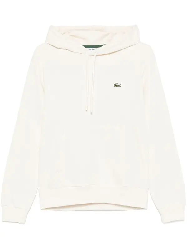 Lacoste Crocodile-logo Hoodie - Neutrals