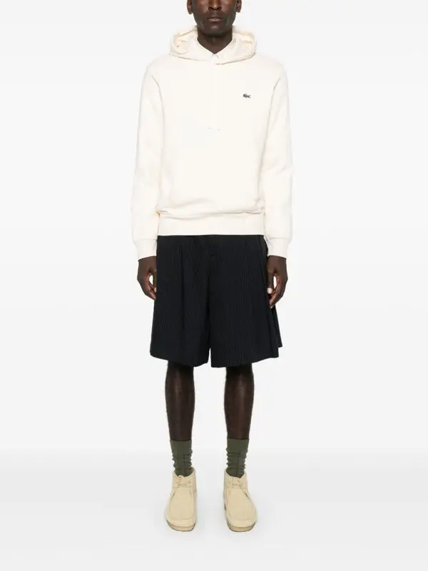 Lacoste Crocodile-logo Hoodie - Neutrals