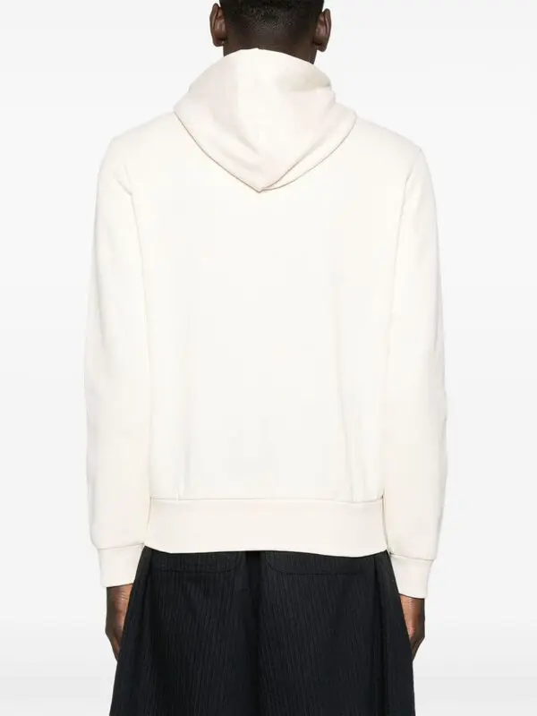 Lacoste Crocodile-logo Hoodie - Neutrals