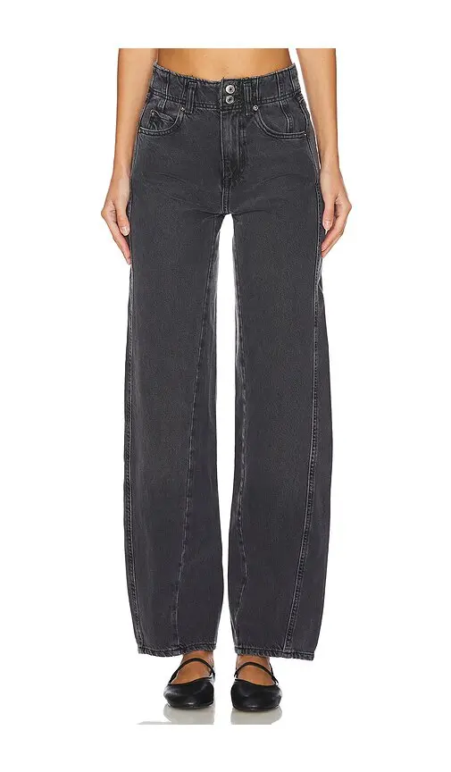 Free People Aster Straight-leg Jeans - Asteroid