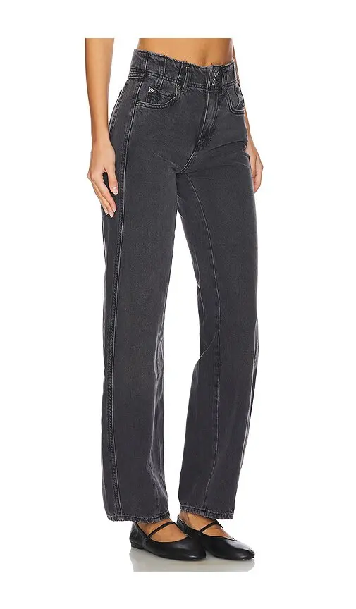 Free People Aster Straight-leg Jeans - Asteroid