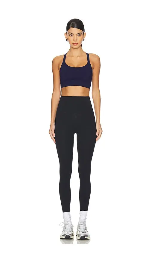 Beyond Yoga Power Beyond Strive Long Line Bra In Navy