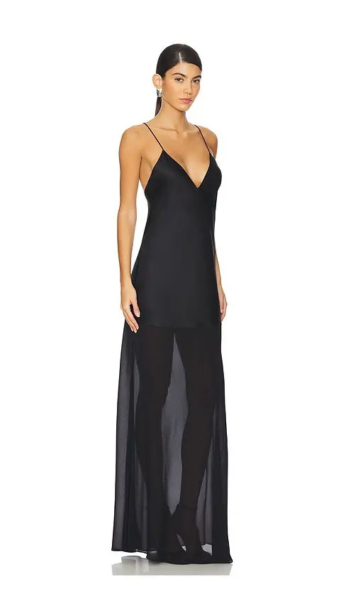 SEROYA Vienna Satin Maxi Dress