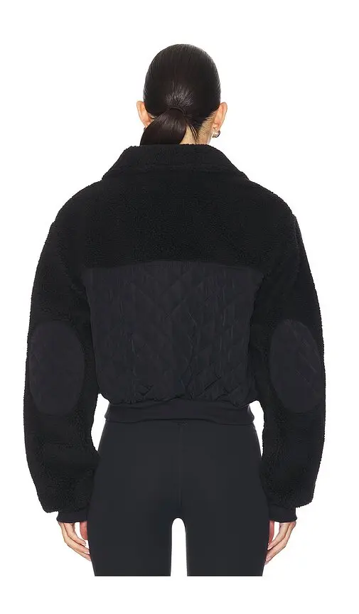 Alo Yoga Sherpa Edge Bomber - Black | Editorialist