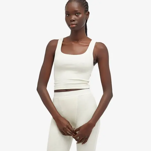 SKIMS Cotton Rib Tank - Bone
