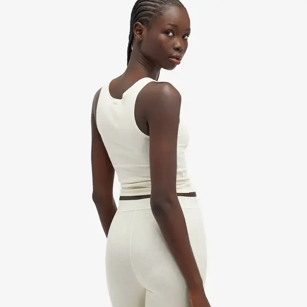 SKIMS Cotton Rib Tank - Bone