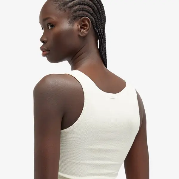 SKIMS Cotton Rib Tank - Bone
