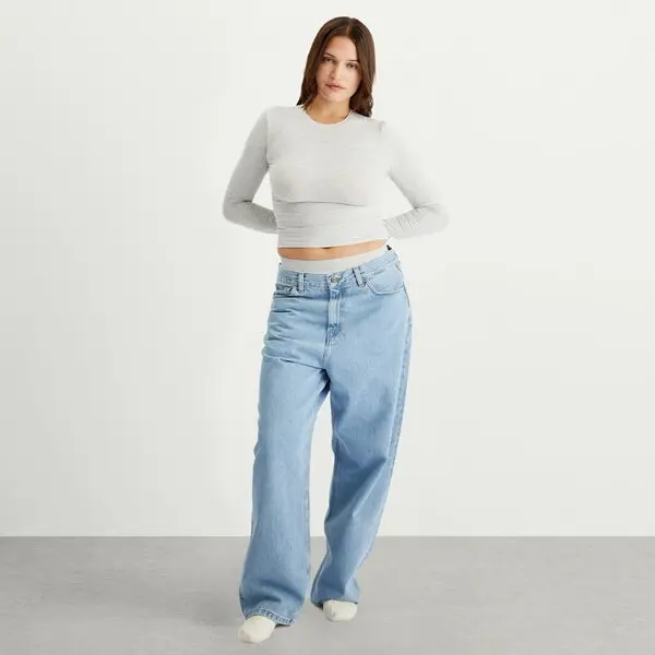SKIMS Cotton Jersey Long Sleeve T-shirt