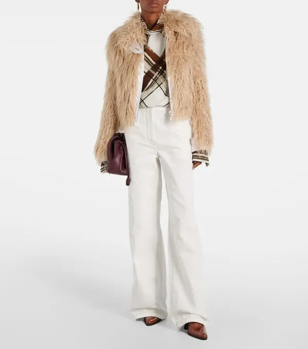 Dries Van Noten Faux Fur Jacket