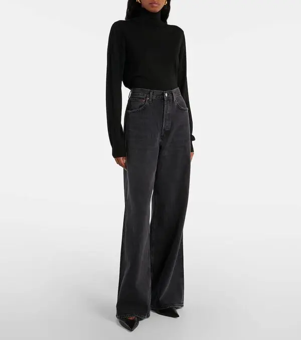 AGOLDE Dame Wide-leg Jeans