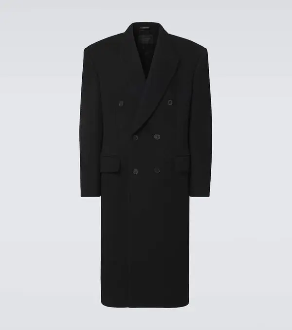 Balenciaga Double-breasted Cashmere And Wool Overcoat