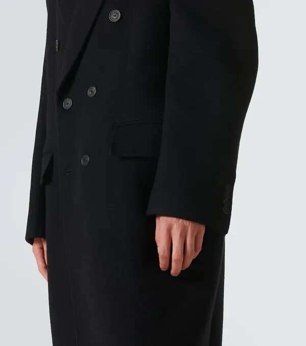 Balenciaga Double-breasted Cashmere And Wool Overcoat