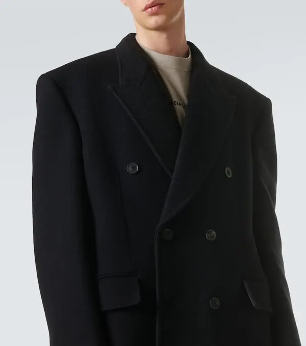 Balenciaga Double-breasted Cashmere And Wool Overcoat