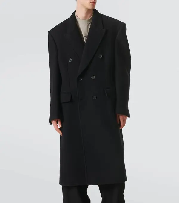 Balenciaga Double-breasted Cashmere And Wool Overcoat