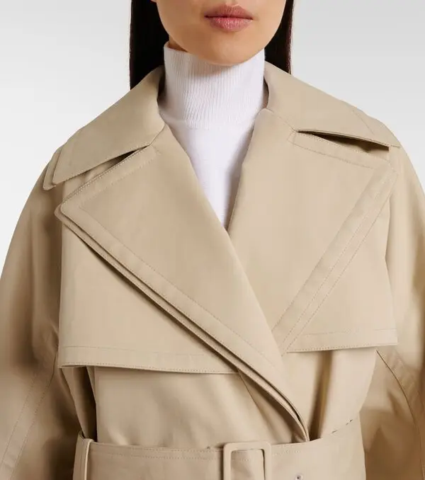 Alaïa Cotton Gabardine Trench Coat