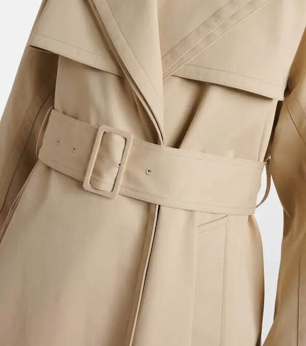 Alaïa Cotton Gabardine Trench Coat