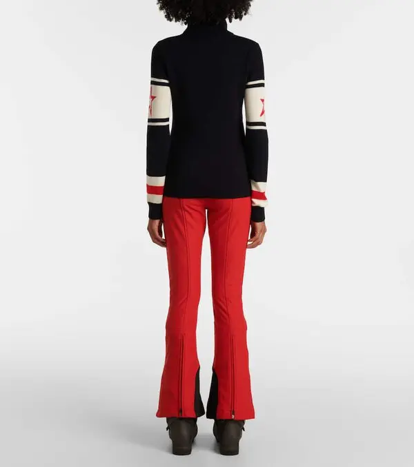 Perfect Moment Schild Wool Turtleneck Sweater - Blue