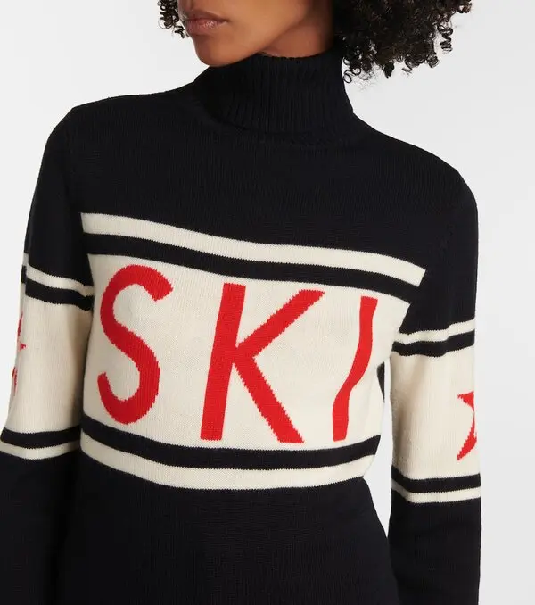 Perfect Moment Schild Wool Turtleneck Sweater - Blue