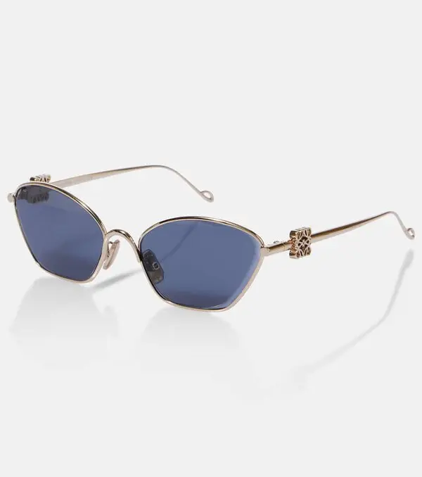 Loewe Anagram Cat Eye Sunglasses - Gold